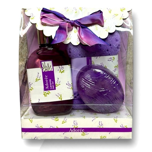 Adorée | Bath & Body | Adore Purple 3 Piece Bath Set | Poshmark